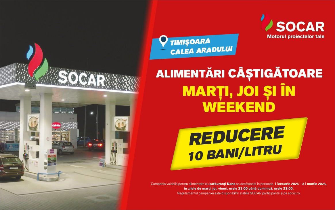 Alimentări câștigătoare marți, joi și în weekend - SOCAR